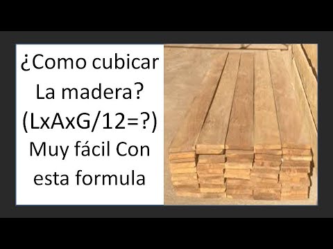 como cubicar la madera - YouTube