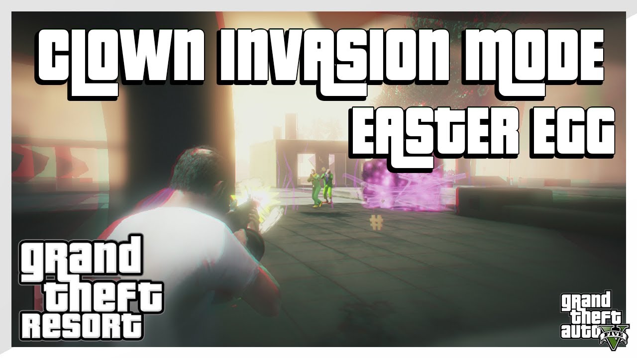 GTA 5 - Clown Invasion Mode Easter Egg (Grand Theft Auto 5 Secrets ...