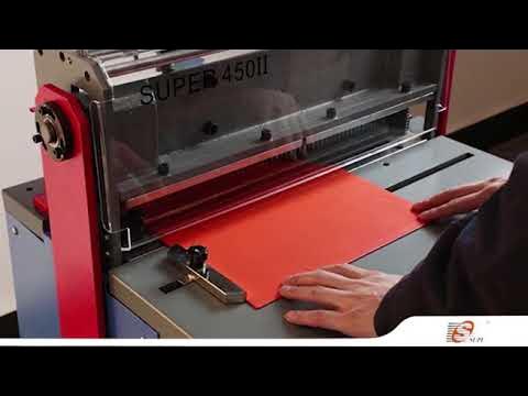 Super450 2in 1 heavy duty punching and double wire closer machine - YouTube