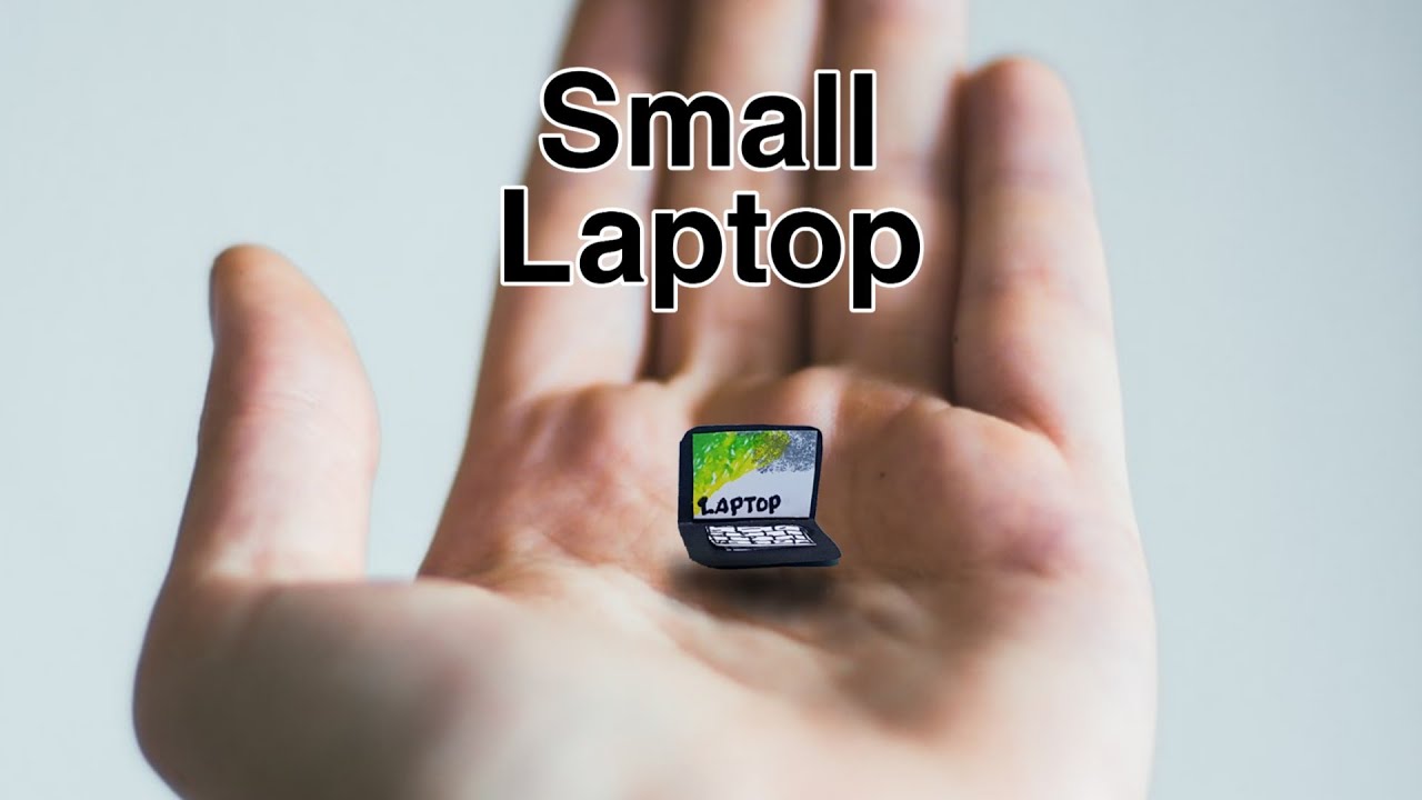 Small laptop making from paper - YouTube