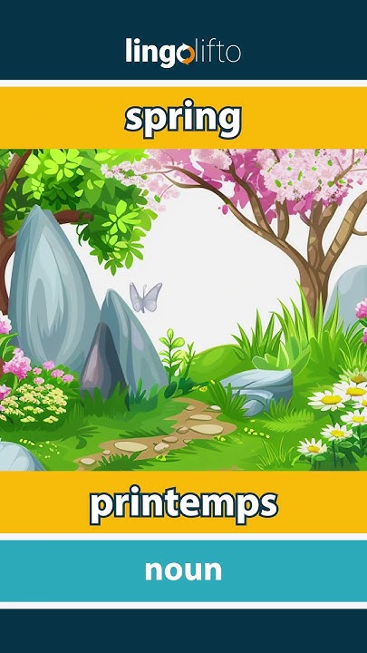 🇬🇧🇫🇷 spring - printemps : vocabulary builder : learn English ...