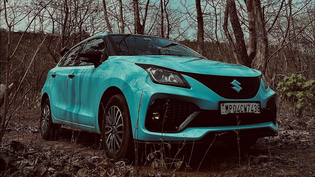 Modified Maruti Suzuki Baleno with Cyan Blue Wrap | Batman Spoiler ...