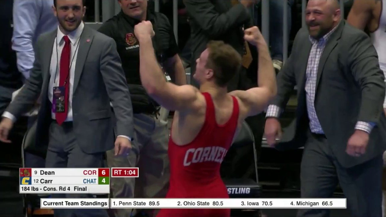 2018 NCAA Wrestling 184lbs: Max Dean (Cornell) dec Bryce Carr ...