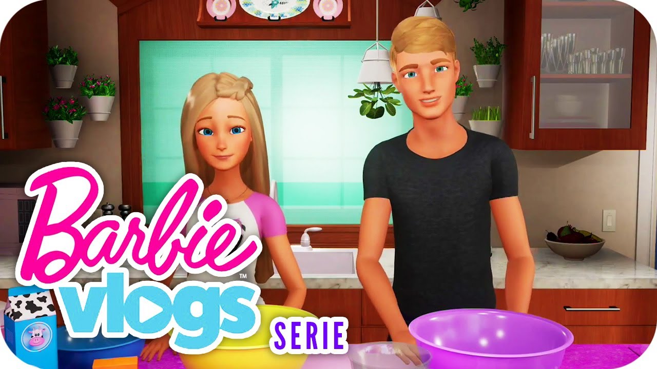 El experimento para hornear cupcakes de Barbie y Ken | Barbie™ Vlogs ...
