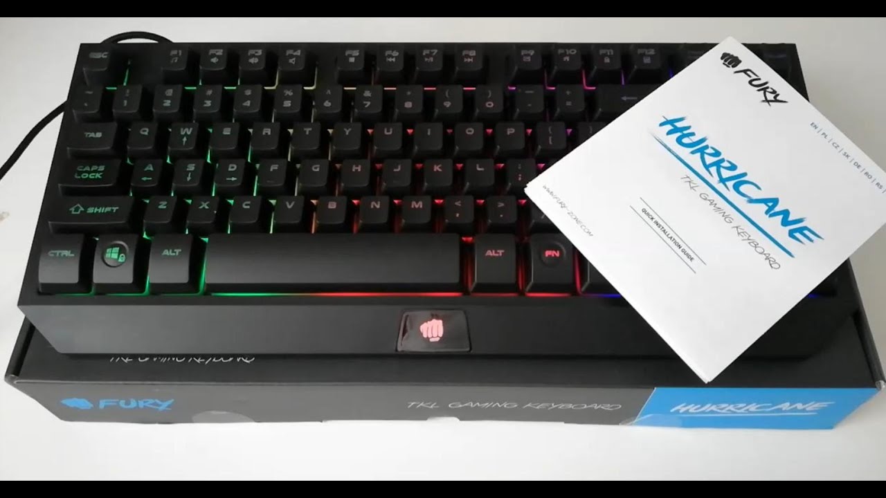 FURY Hurricane TKL - unboxing - YouTube