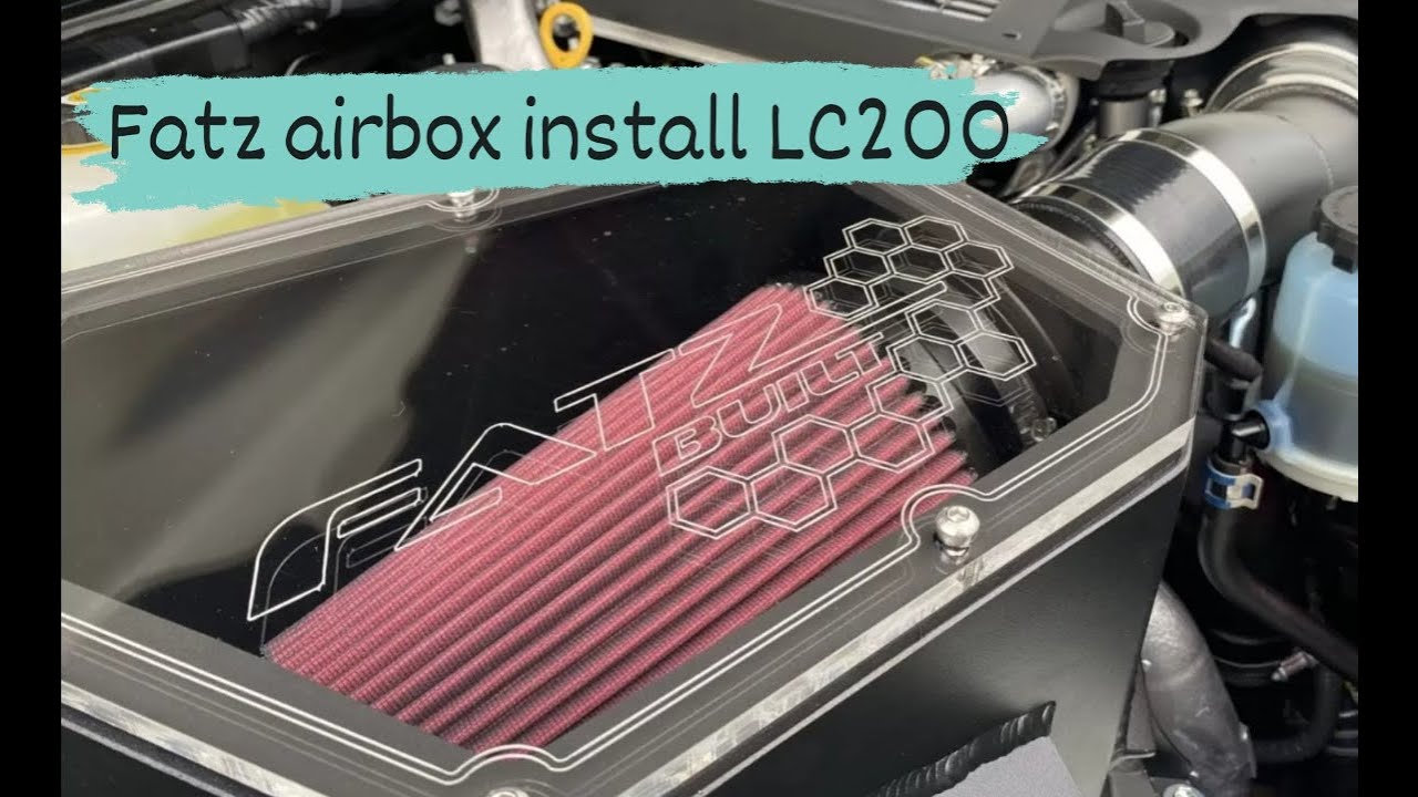 How to fit a FATZ airbox to LC200 | DIY install - YouTube