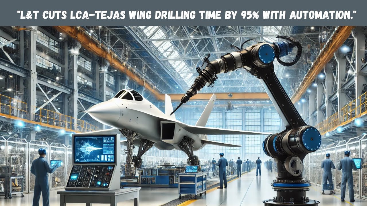 L&T cuts LCA-Tejas wing drilling time by 95% with automation | IRA ...