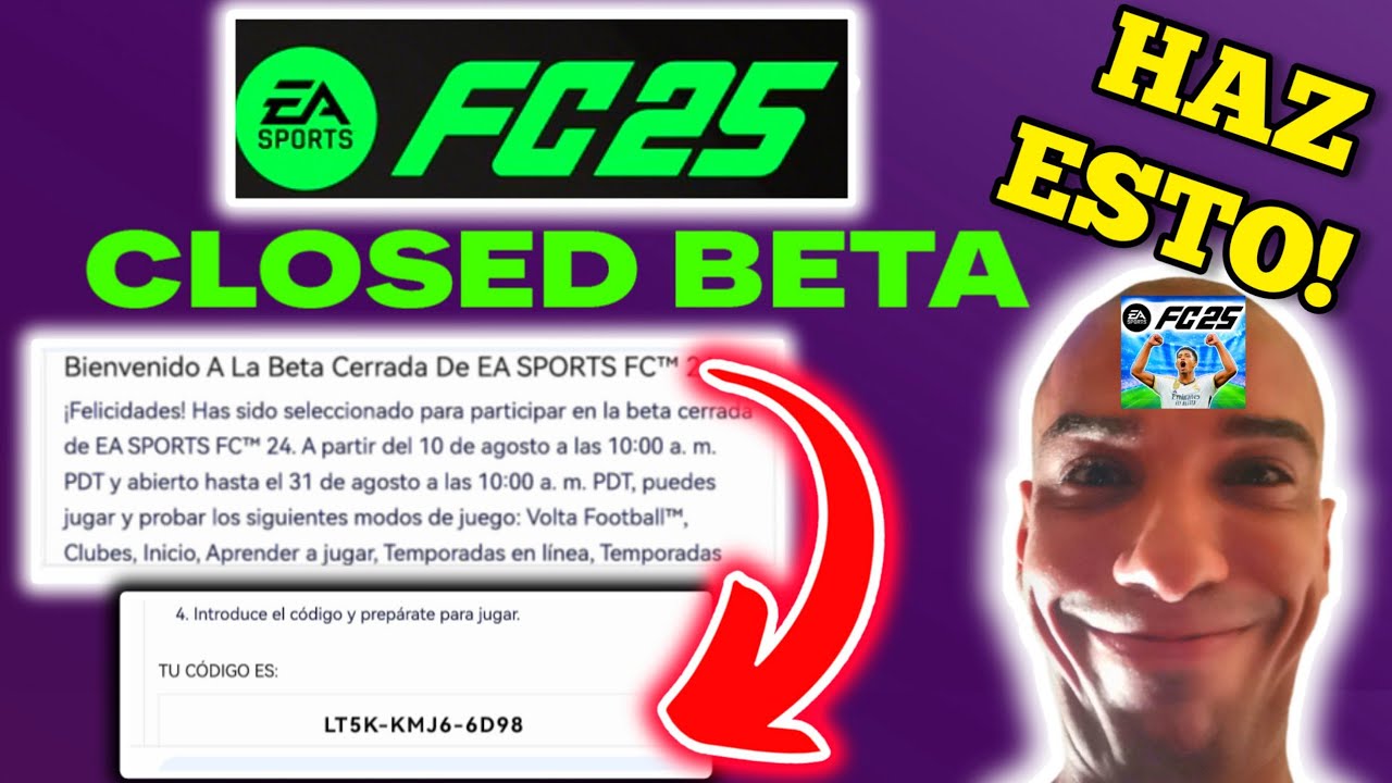 FC 25 BETA CERRADA - COMO TENER CODIGO? - YouTube