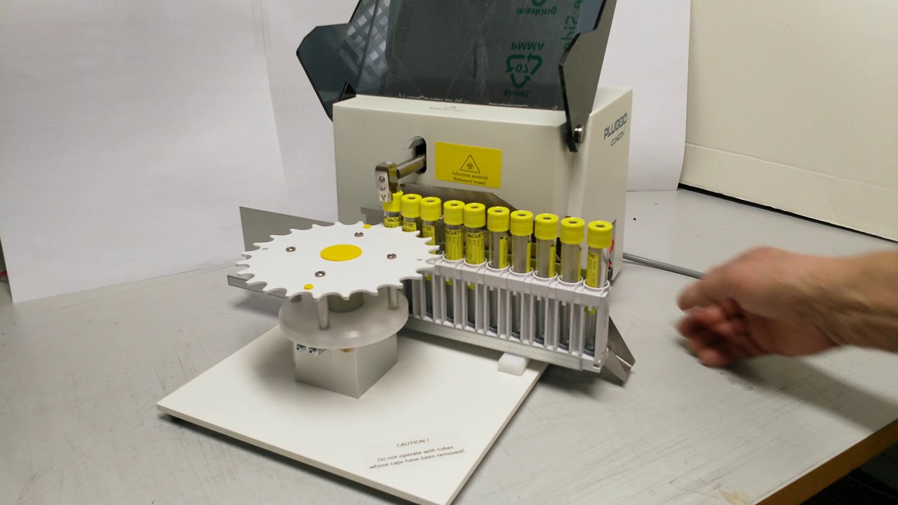 Pluggo Sysmex single rack Decapper - YouTube