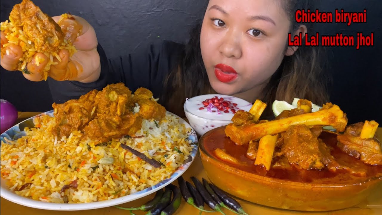 LOT’S OF LAL LAL MUTTON JHOL, SPICY MUTTON CURRY, CHICKEN BIRYANI WITH ...