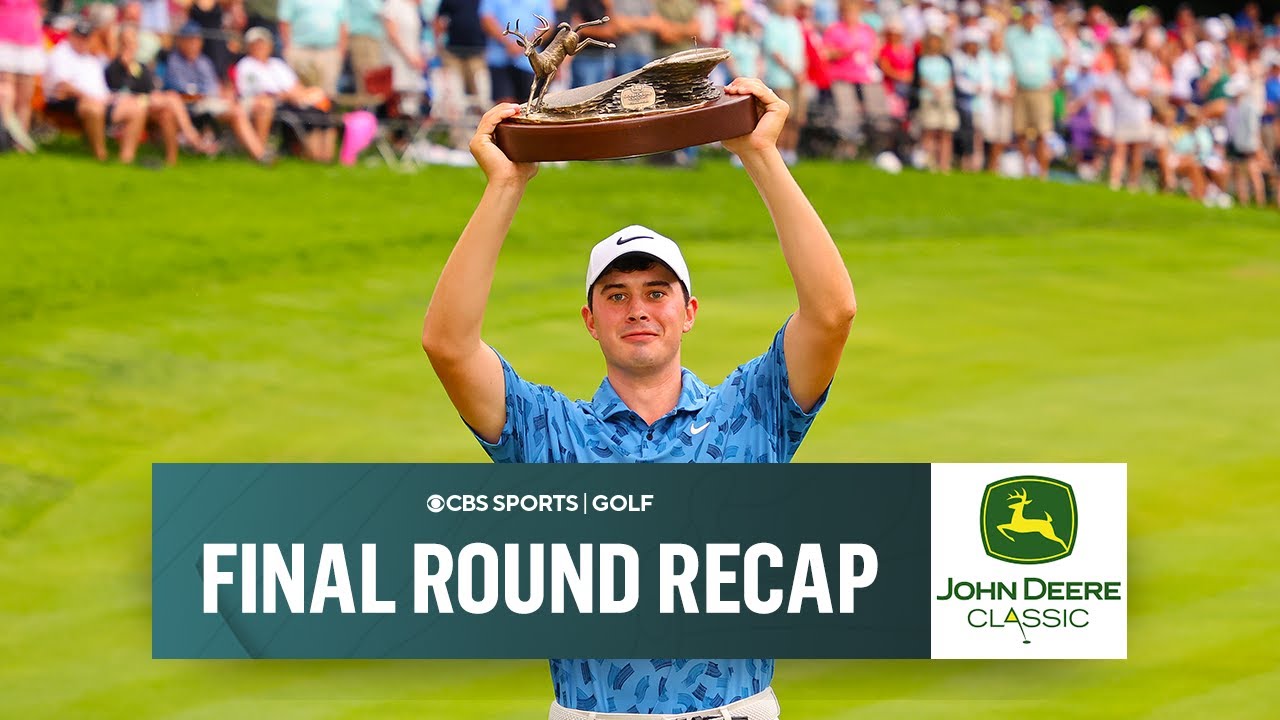 Davis Thompson (-28) secures FIRST career PGA Tour win at John Deere ...