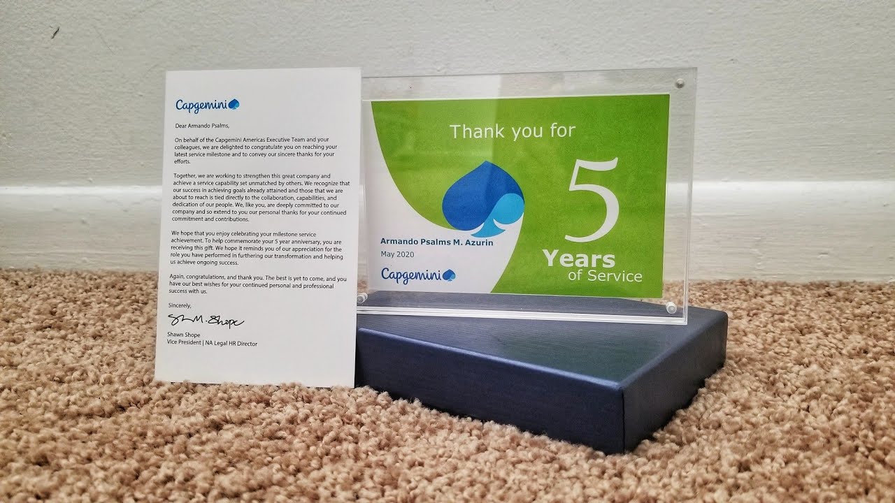 CELEBRATING 5 YEARS AT CAPGEMINI - YouTube