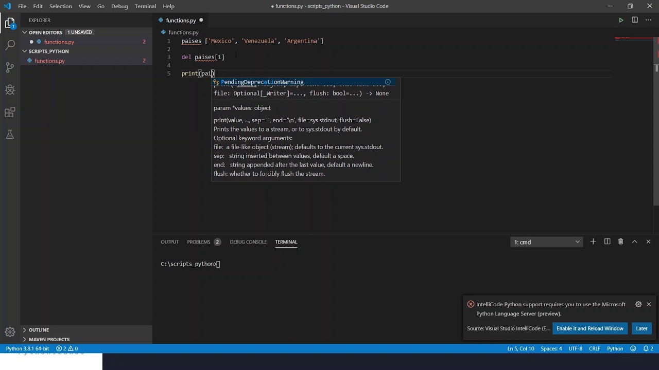 Curso Python 3 | 24-Sentencia Del - YouTube