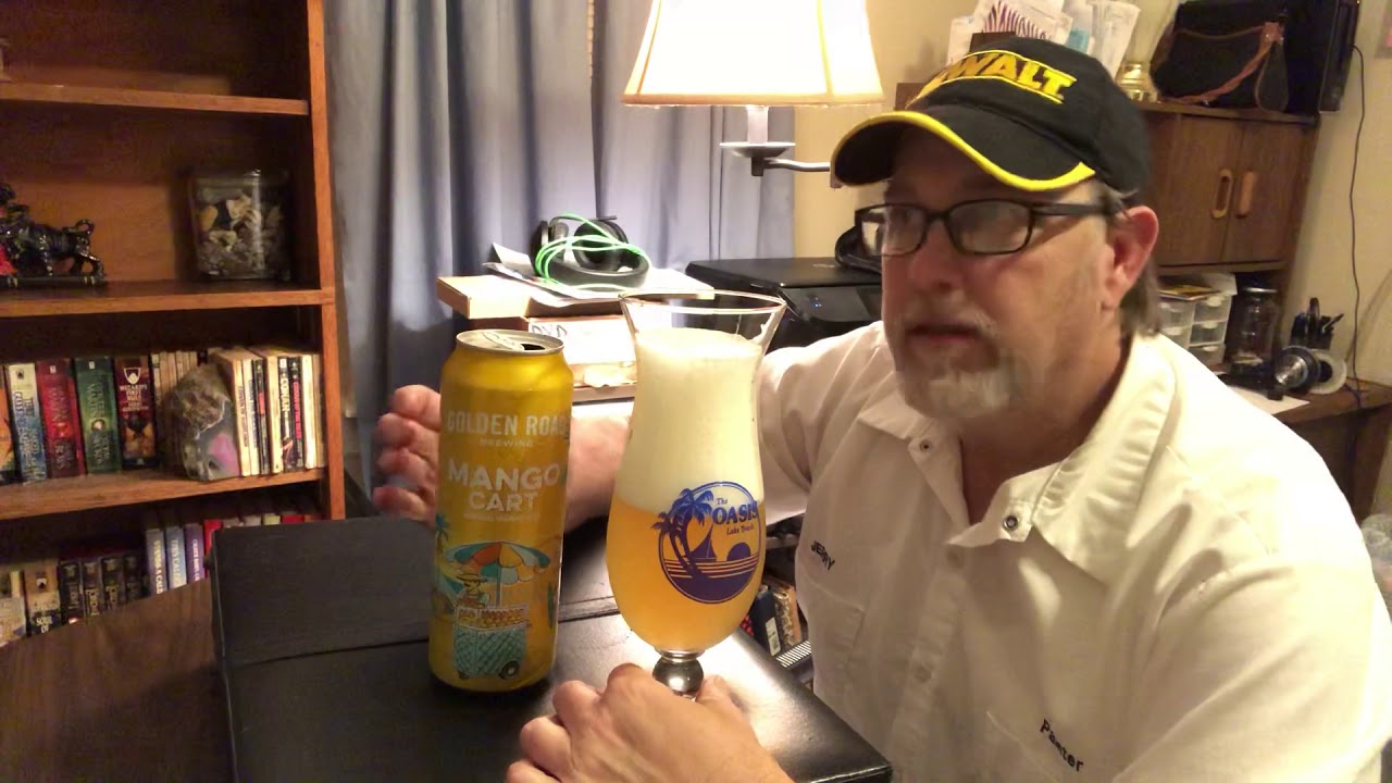 Mango Cart Mango Wheat Ale 4.0 % abv # The Beer Review Guy - YouTube