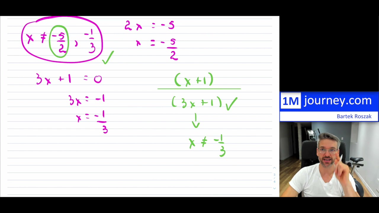 Grade 11 Restrictions on Domains for Rational Polynomials - YouTube