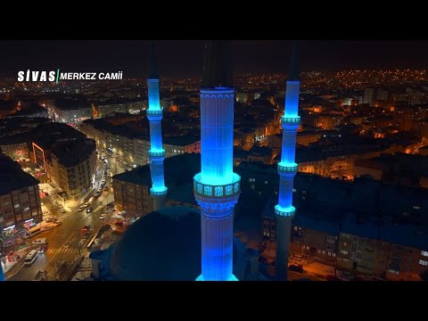 Sivas Yeni Merkez Camii Işıl Işıl Drone Çekimlerimiz