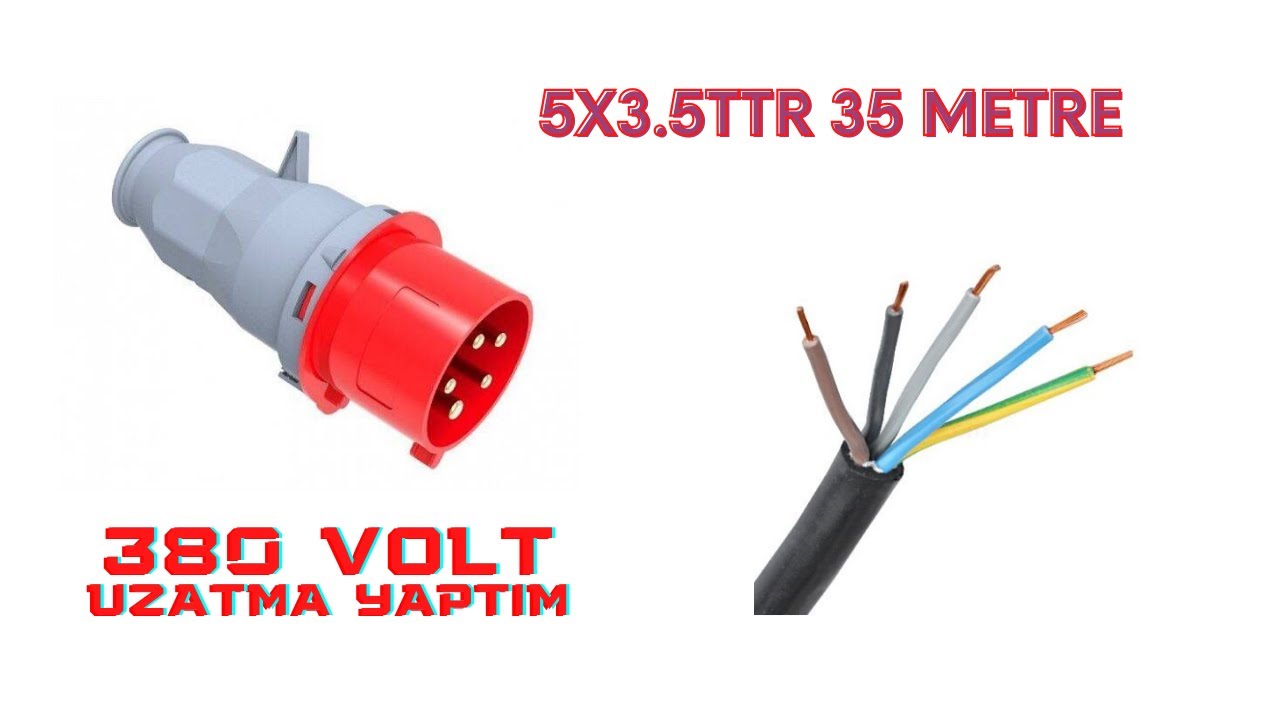 ELEKTRİK UZATMA KABLOSU ÜRETTİM 380VOLT 5X3.5TTR - YouTube