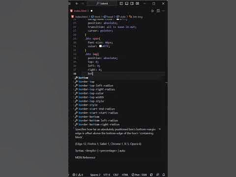 Animated Submit Button | HTML CSS #shorts - YouTube