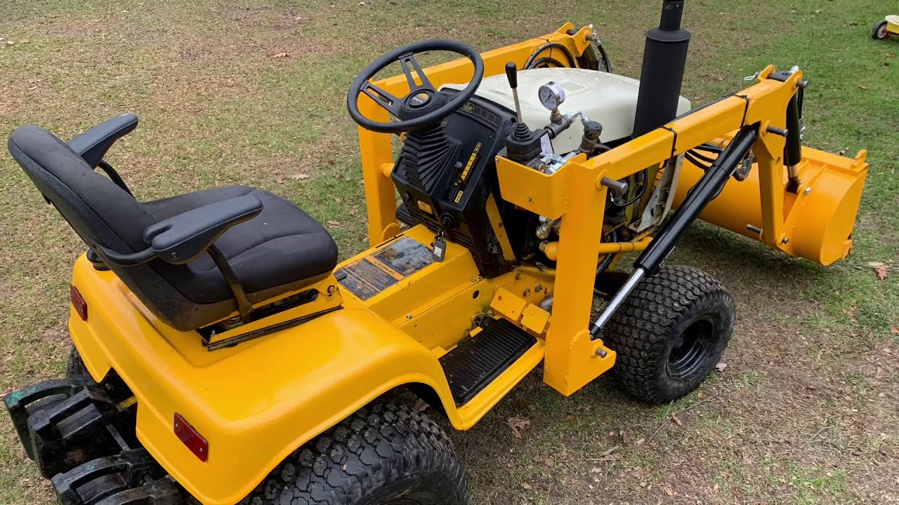 Cub Cadet 2182 Bucket Loader Build - YouTube