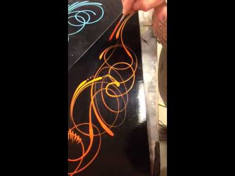 Scroll pinstriping - YouTube