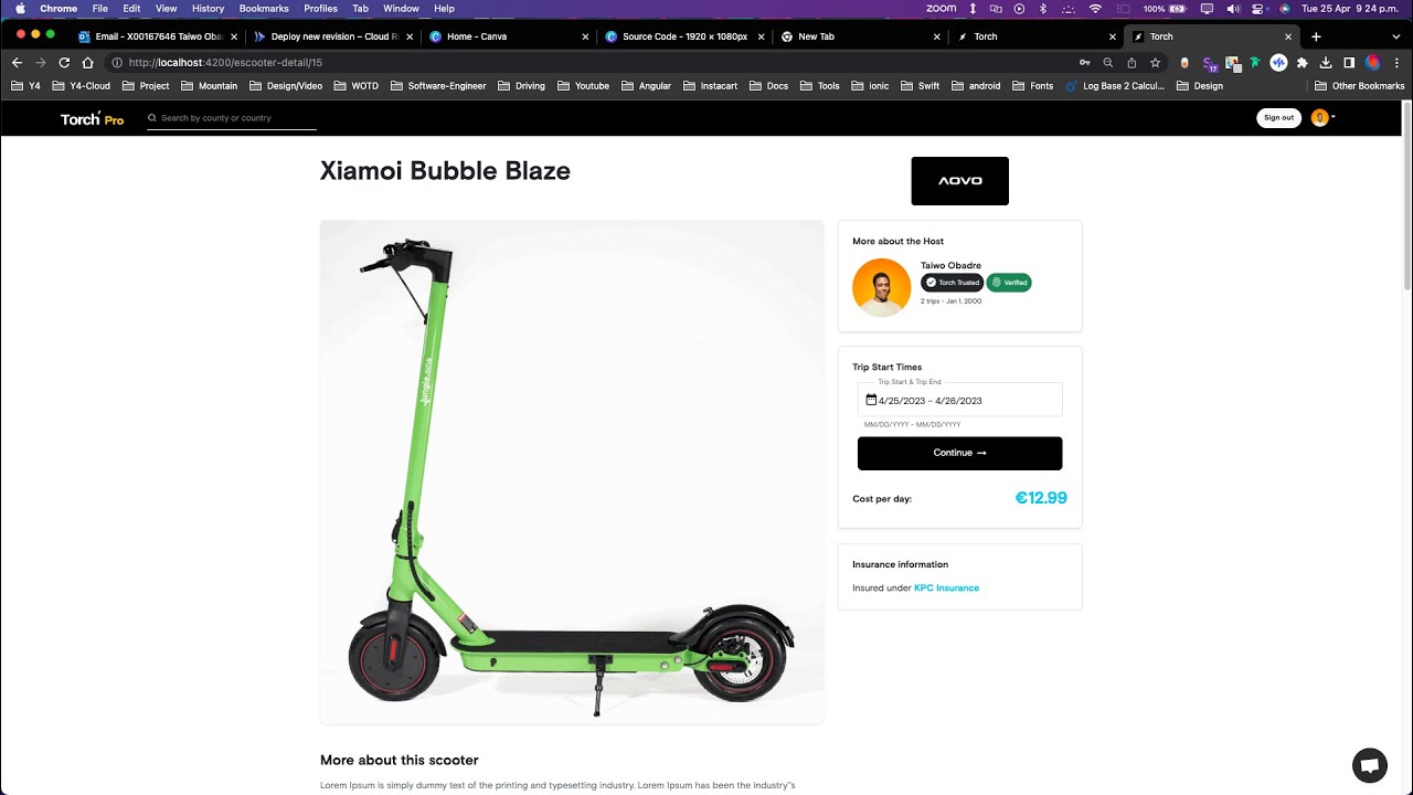 TURO CLONE! ELECTRIC SCOOTER RENTAL WEBSITE | SPRING BOOT | ANGULAR ...