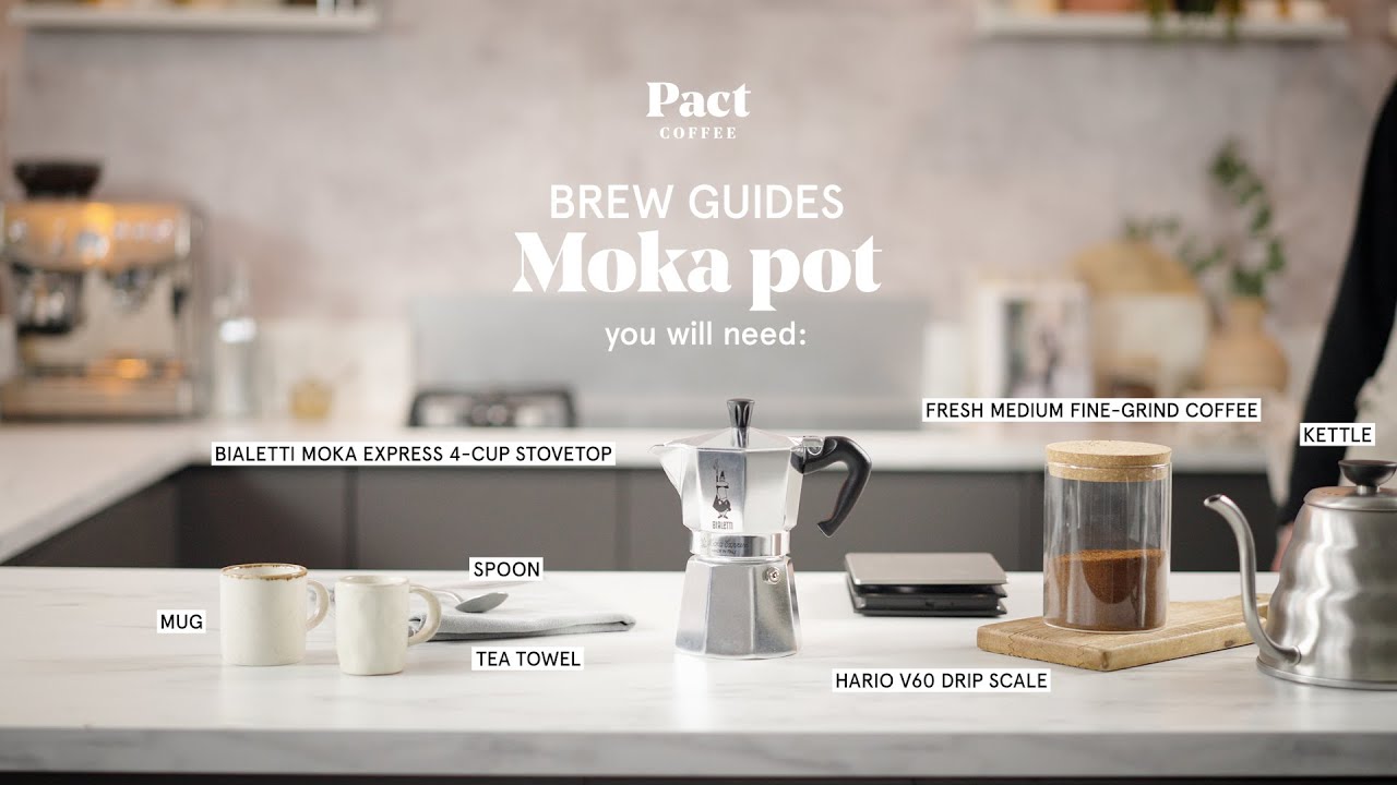 How to make coffee with a moka pot | Moka Pot Guide - Pact Coffee - YouTube