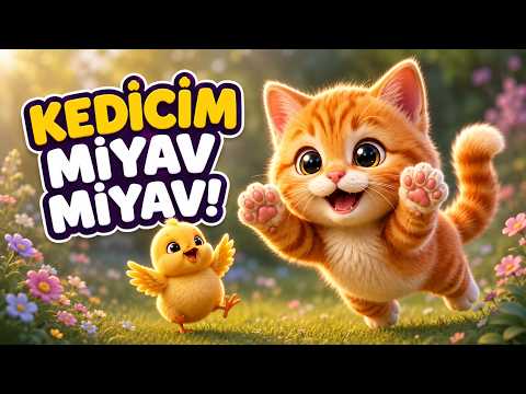 Kedicim Miyav Miyav Der 🐱 | Eğlenceli Hayvan Şarkısı | Çocuk Şarkısı 4K