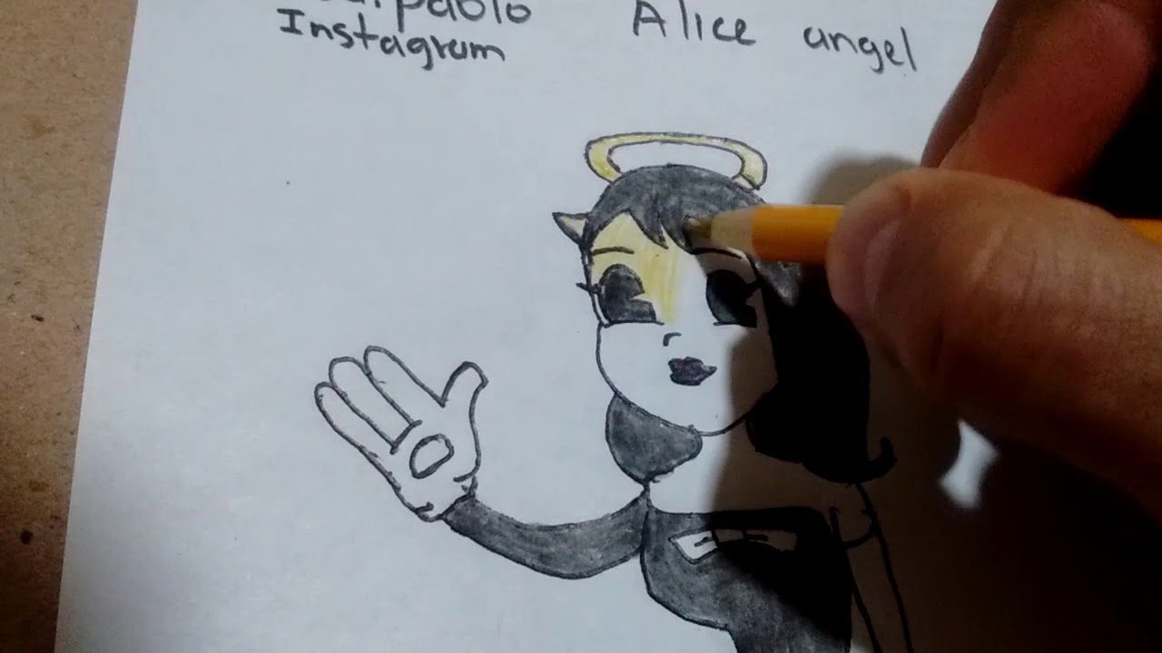 Cómo pintar a Alice angel /how to paing Alice angel - YouTube
