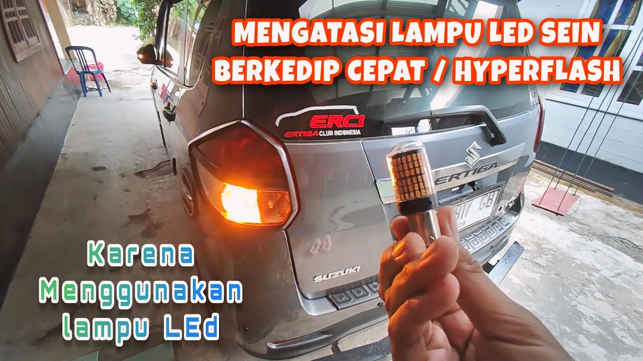 Cara Mengatasi lampu Sein LED yang Berkedip Cepat / Hyperflash - YouTube