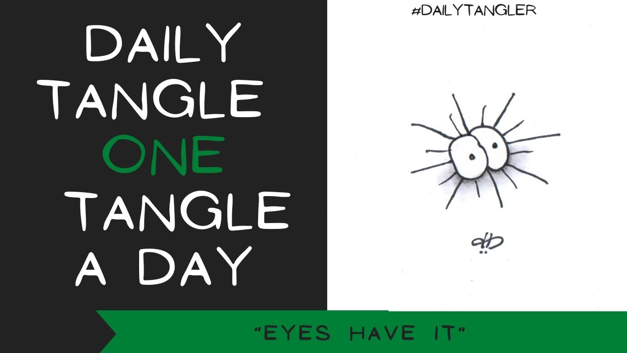 Daily Tangle - Pattern Focus - eyes have it | How to draw | # ...