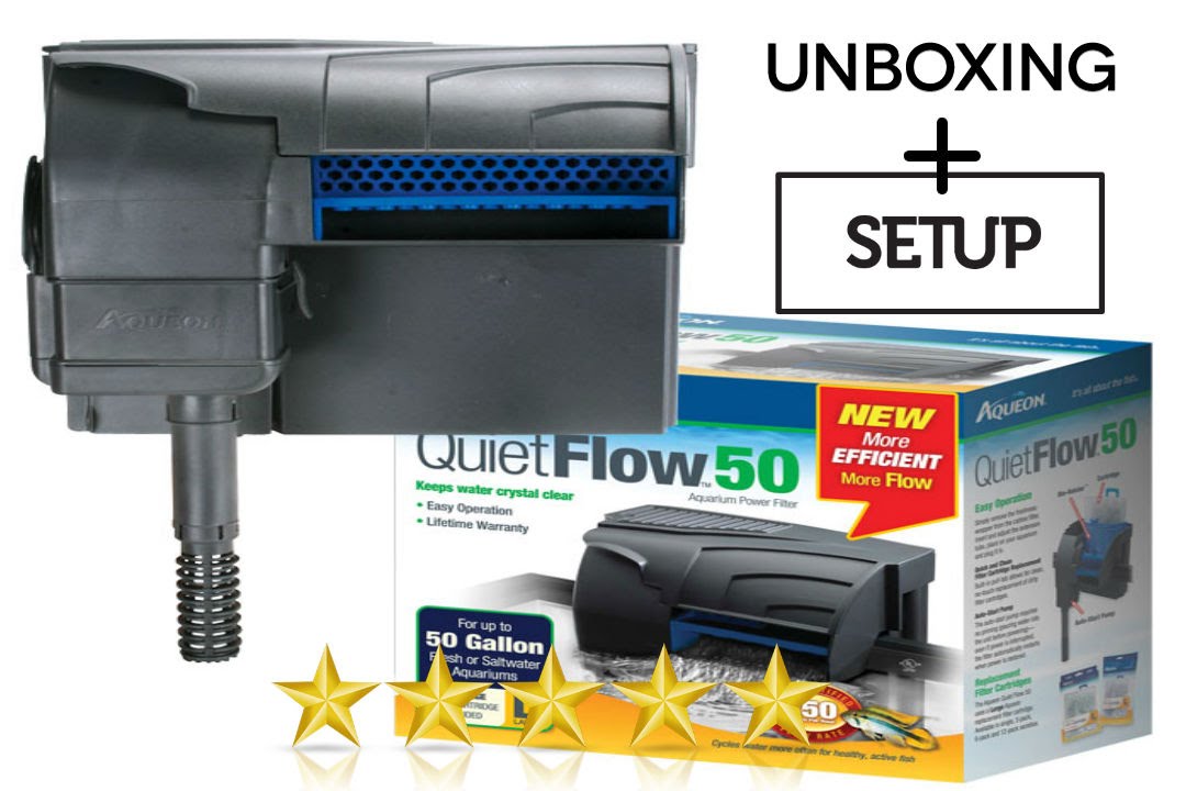 Aqueon Quietflow 50 Unboxing and Setup - YouTube