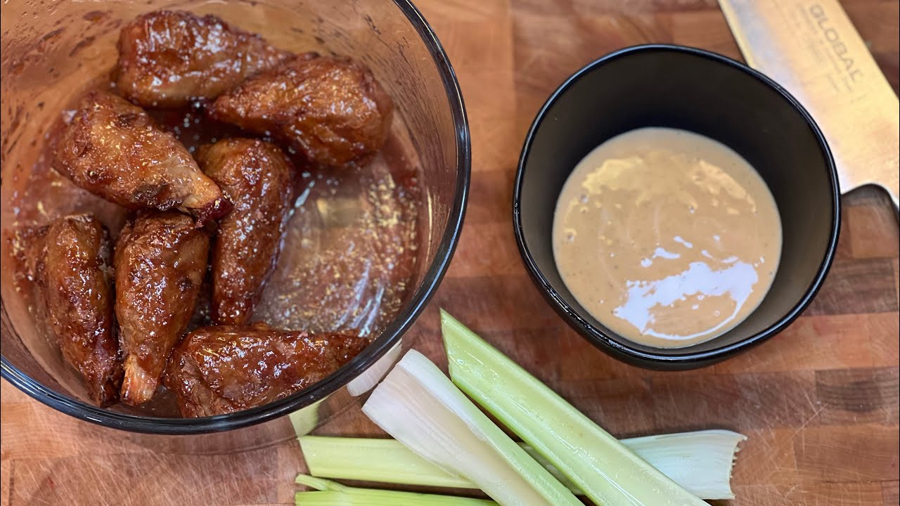Slamming Strawberry Serrano Glazed Vegan Wings - YouTube
