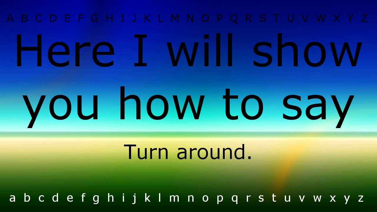 Here I Will Show You How To Say Turn Around With Zira mp4 YouTube here-i-will-show-you-how-to-say-turn-around-with-zira-mp4-youtube