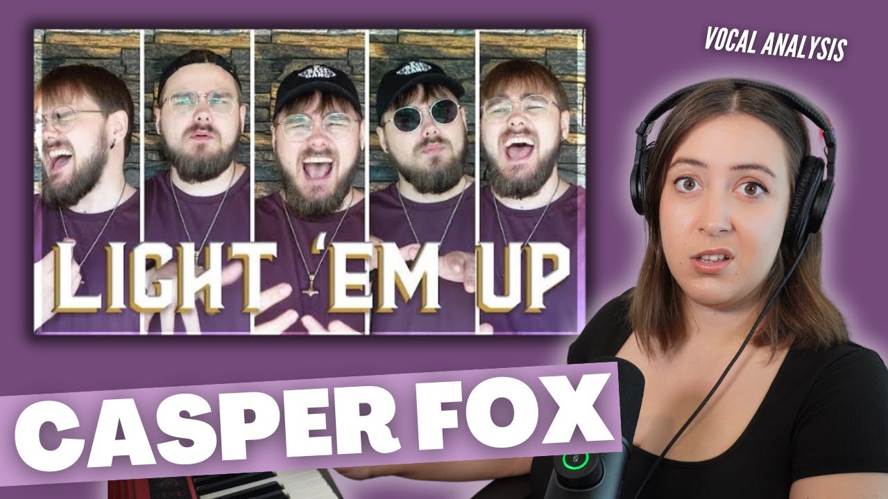 CASPER FOX Light Em Up - Fall Out Boy | Vocal Coach Reaction ...