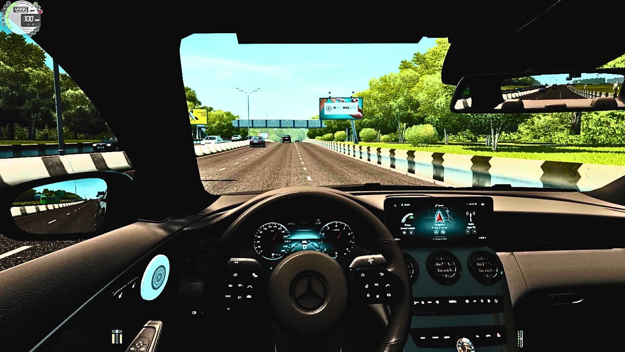 Mercedes-Benz C-class - City Car Driving | Normal Driving - YouTube