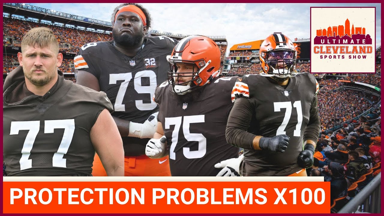 The Cleveland Browns offensive line is a DISASTER right now - YouTube
