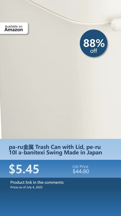 pa-ru金属 Trash Can with Lid, pe-ru 10l a-banitexi Swing Made in Japan - YouTube