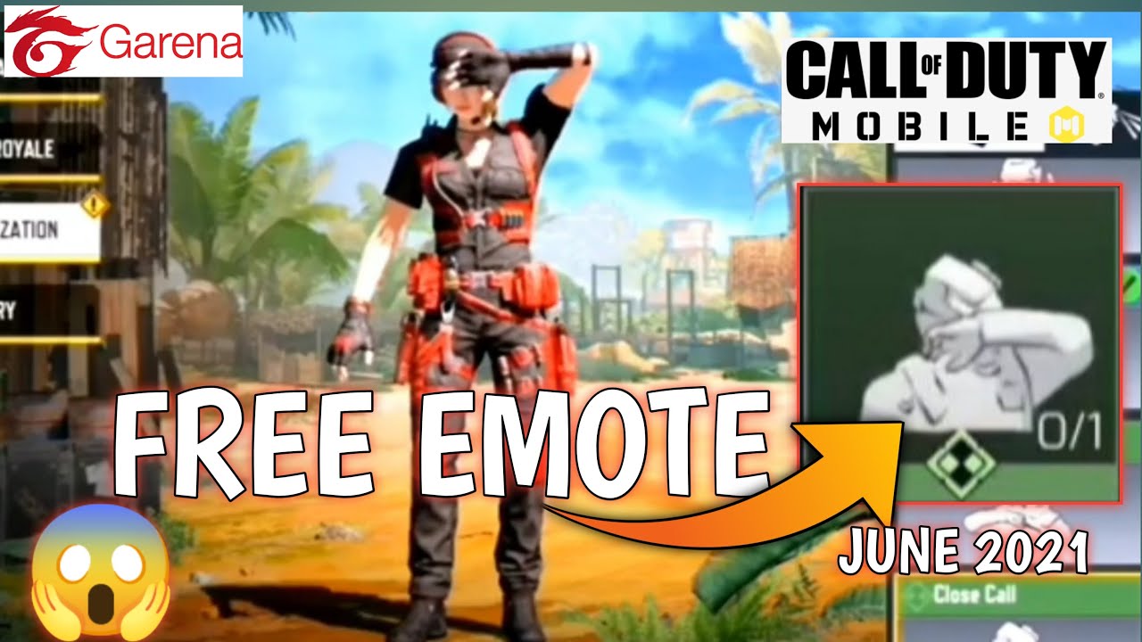 HOW TO GET FREE EMOTE CLOSE CALL SEASON 4 JUNE 2021 GARENA CALL OF DUTY MOBILE COD MOBILE CODM ...