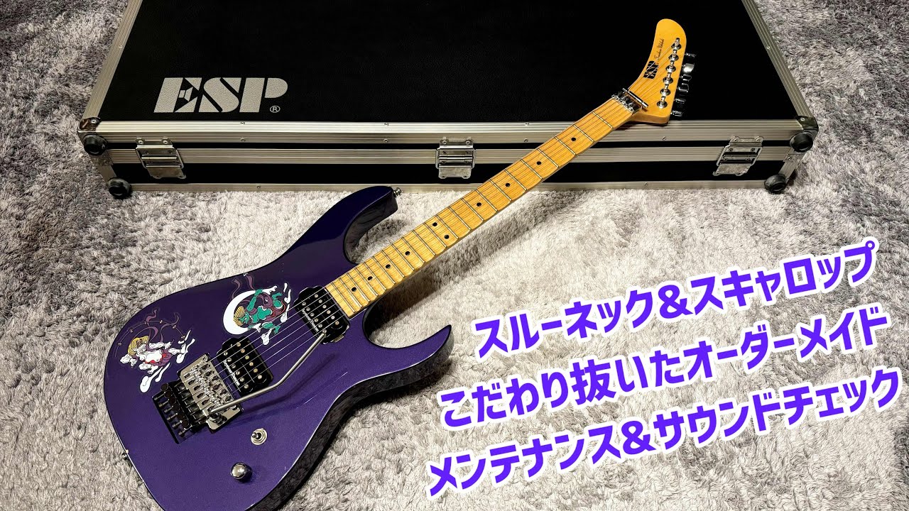 ESP Order Made Model オリジナリティ溢れるハンドメイド・ハイスペックギターを考察！メンテナンスとサウンドチェック ...