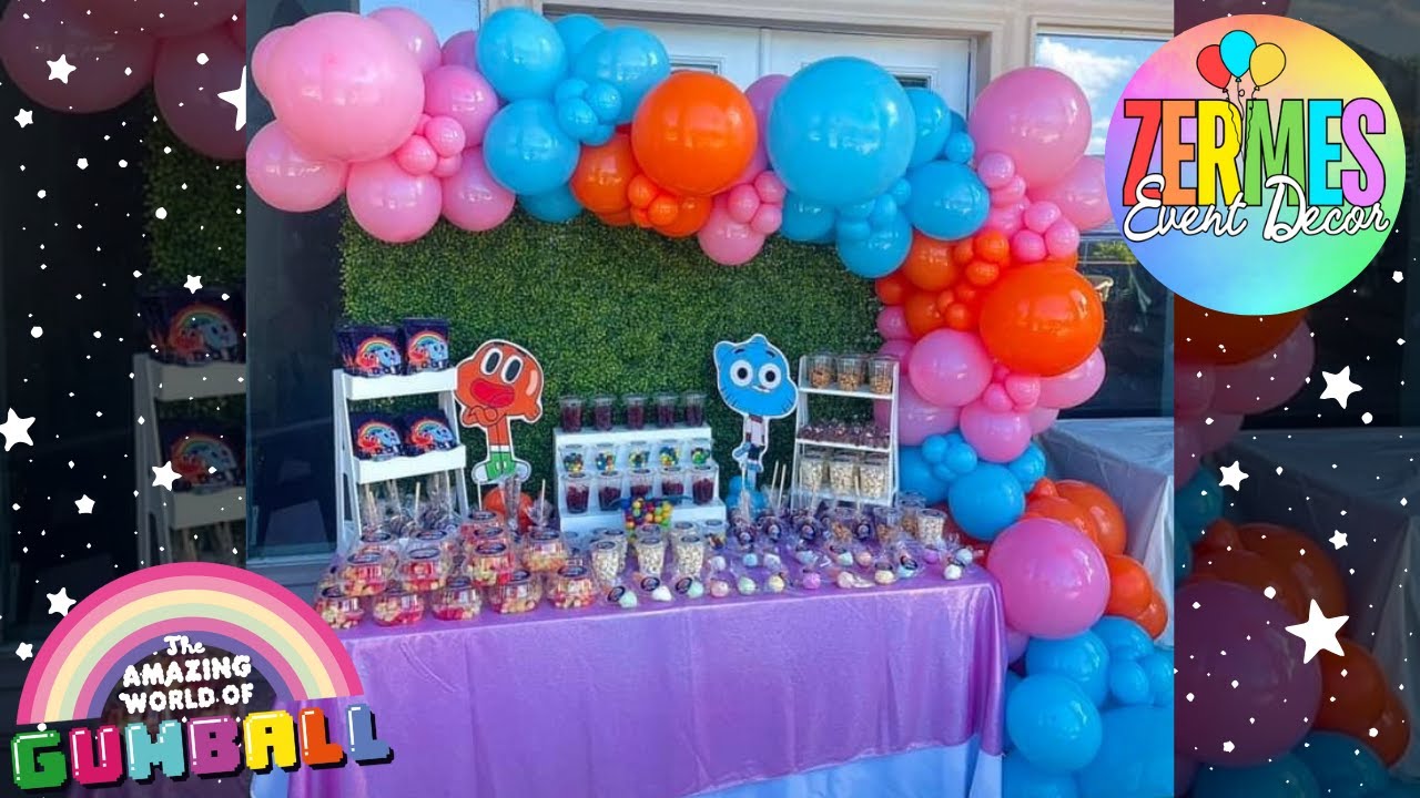 Amazing World of Gumball Snack Table | Time-Lapse | Zermes Event Decor ...