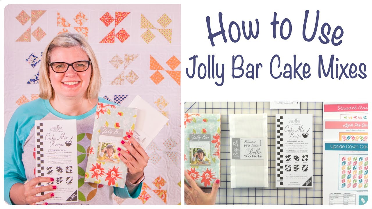 How to Use the Jolly Bar Cake Mix Recipe Pads for Quilts - YouTube