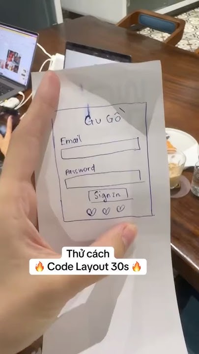 Thử thách code layout vẽ tay trong 30 giây #congnghe #laptrinh #frontend #coding #dev #tech ...