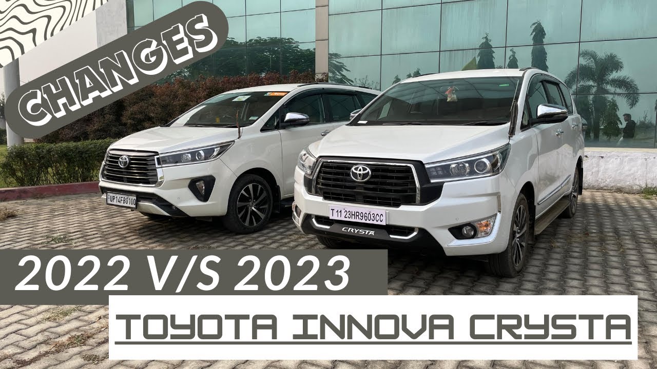 INNOVA CRYSTA ZX | 2023 VS 2022 | Features | Detailed Review|Comparison ...