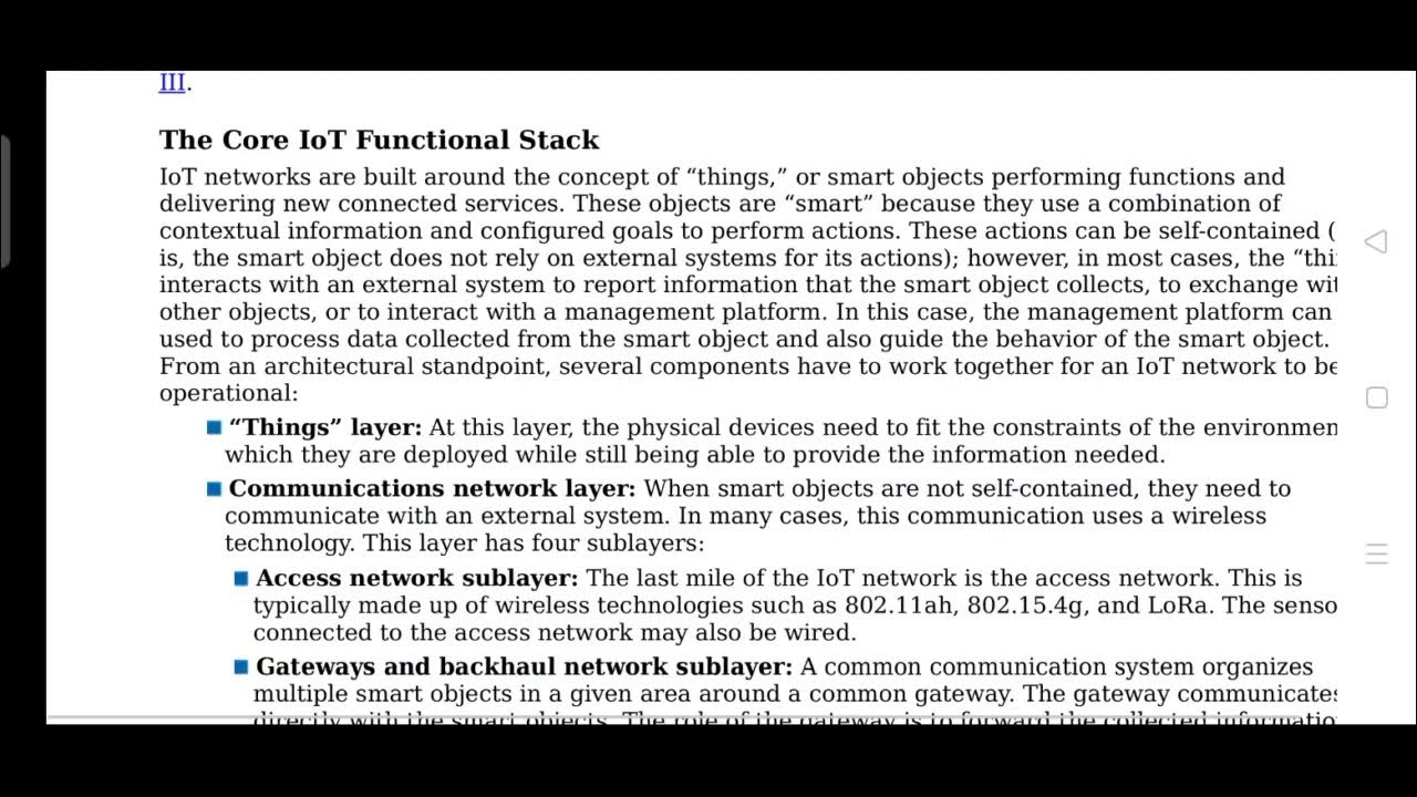 15/17CS81 IOT Mod 1 - 7 IoT functional stack - YouTube