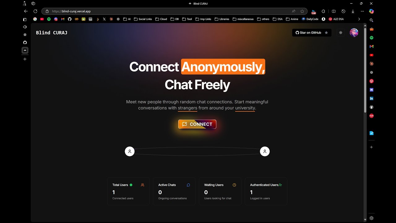 Blind chat demo - YouTube