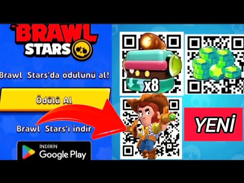 🎁 10 QR Kodu ile Ücretsiz Ödüller!  Brawl Stars