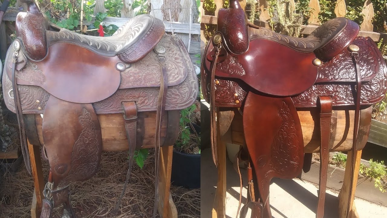 Basic Saddle Cleaning and Restoration #1 - YouTube