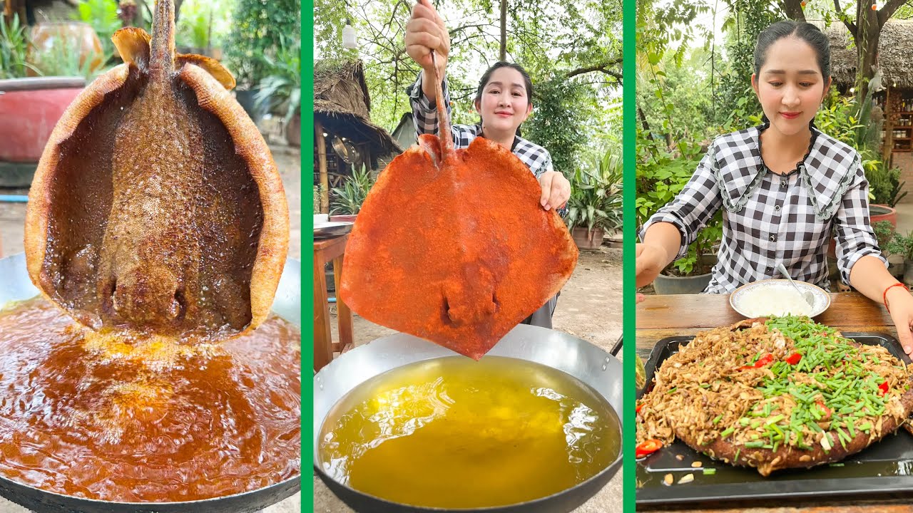 Fry Stingray and cook ginger recipe | Mommy Chef Sros cook stingray ...