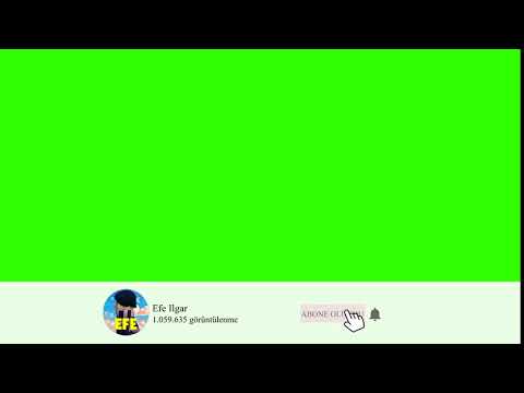 ABONE OL EFEKTİ (GREEN SCREEN)