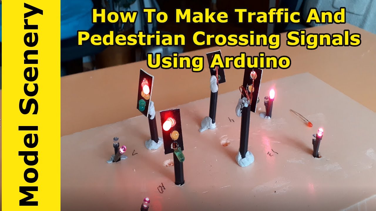 Arduino Controlled Scale Model Traffic Lights With Pedestrian Crossing ...